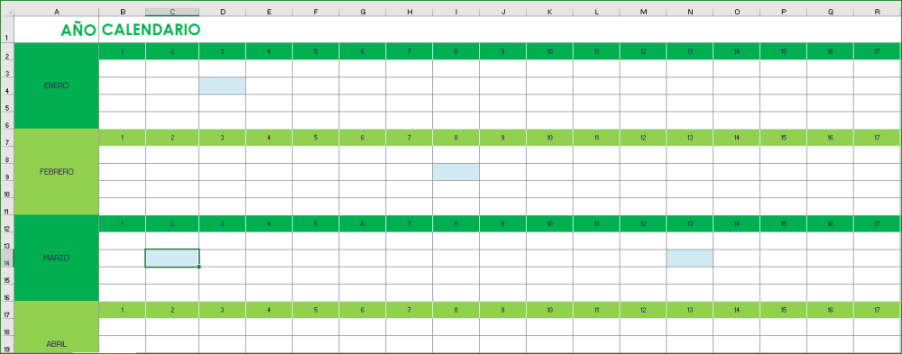 CALENDARIO PERSONALIZADO EN EXCEL - EXCELFULL.COM