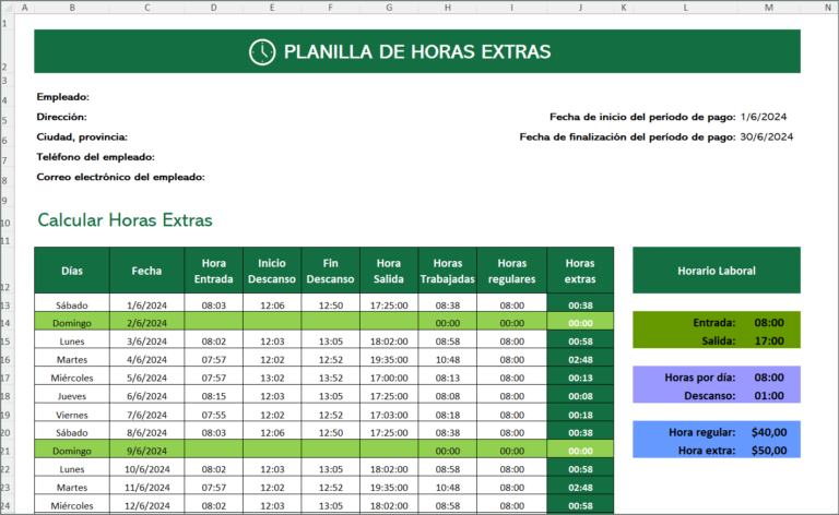 RECURSOS HUMANOS: 6 PLANILLAS EXCEL ESENCIALES